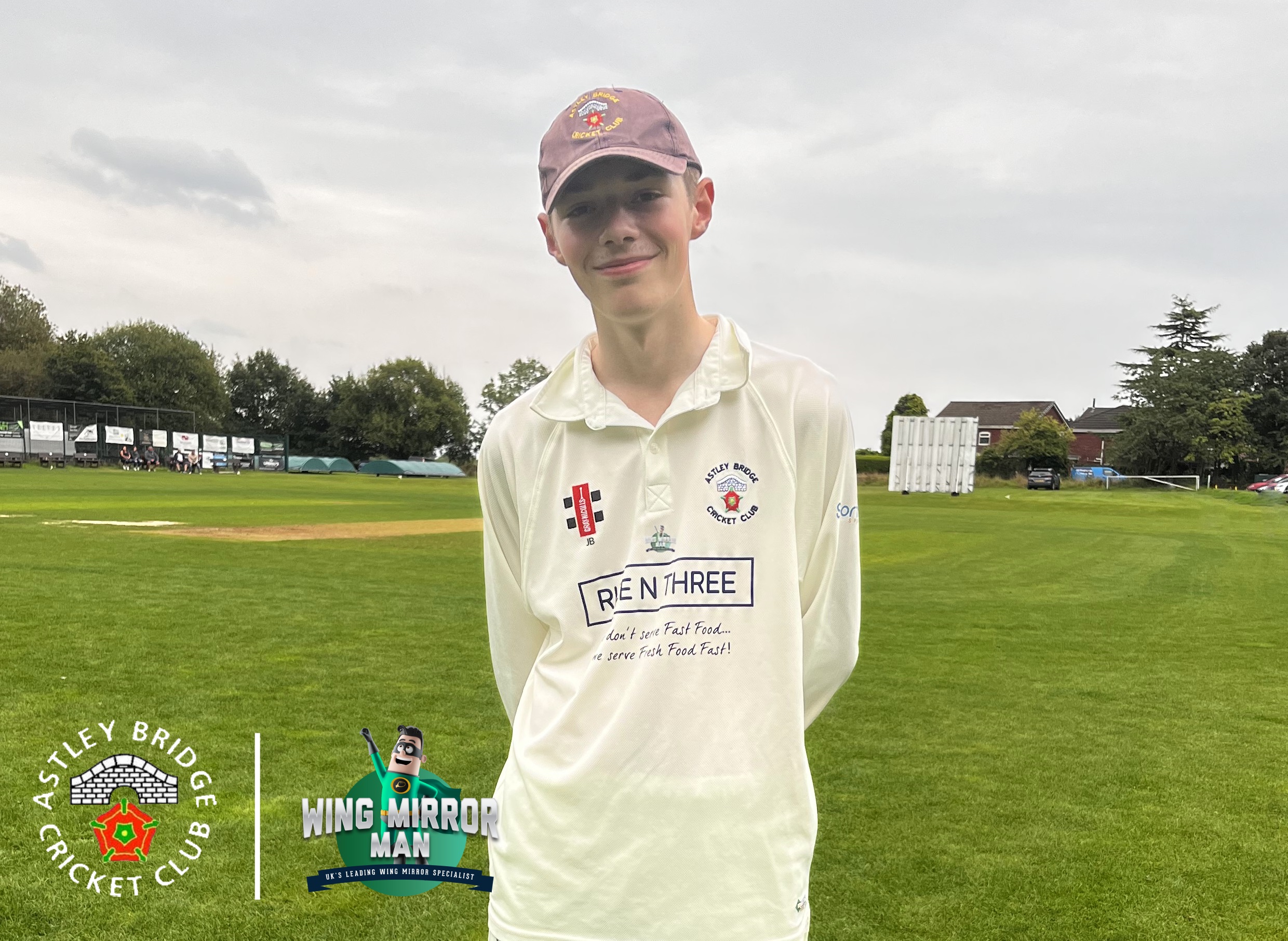 Wing Mirror Man sponsors budding young cricketer